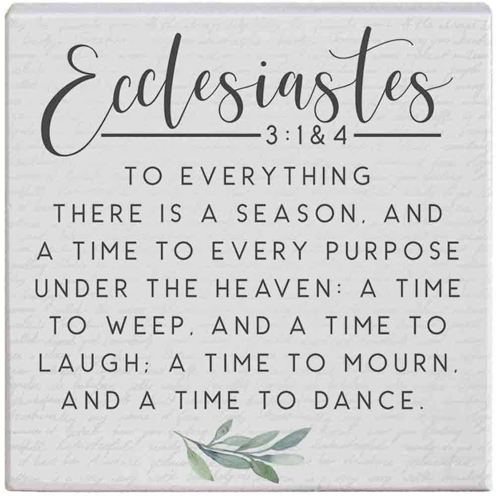 Ecclesiastes 3:1&4 Gift-A-Block Greeting – Thompson's General Store Inc